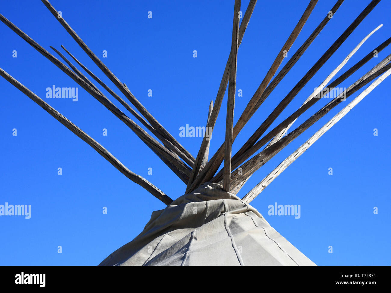 Tipi poles hi-res stock photography and images - Alamy