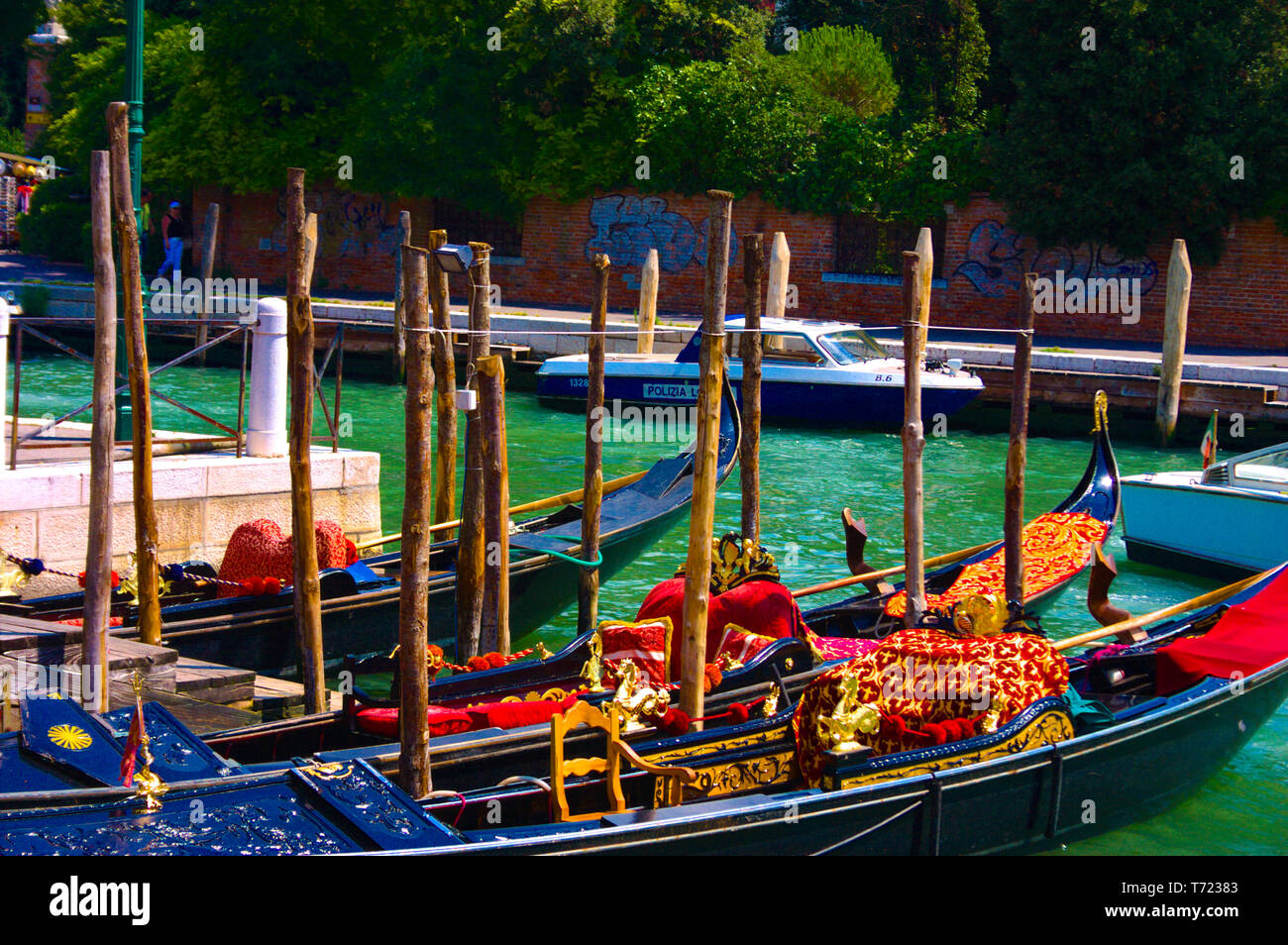 Traditional Bright Colorful Boats Stock Photo - Alamy