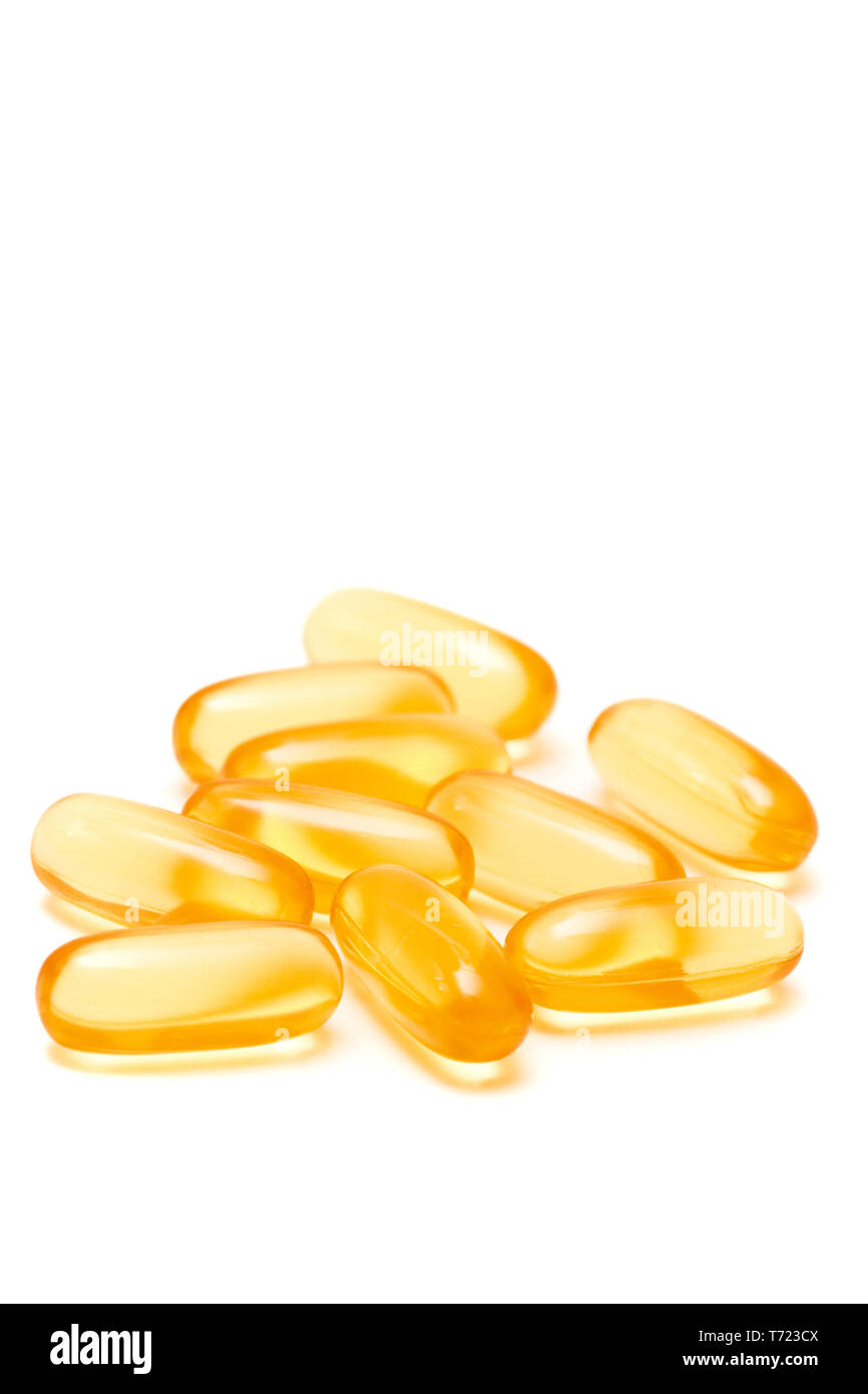 Shiny oil vitamin capsule fish oil hi-res stock photography and images ...