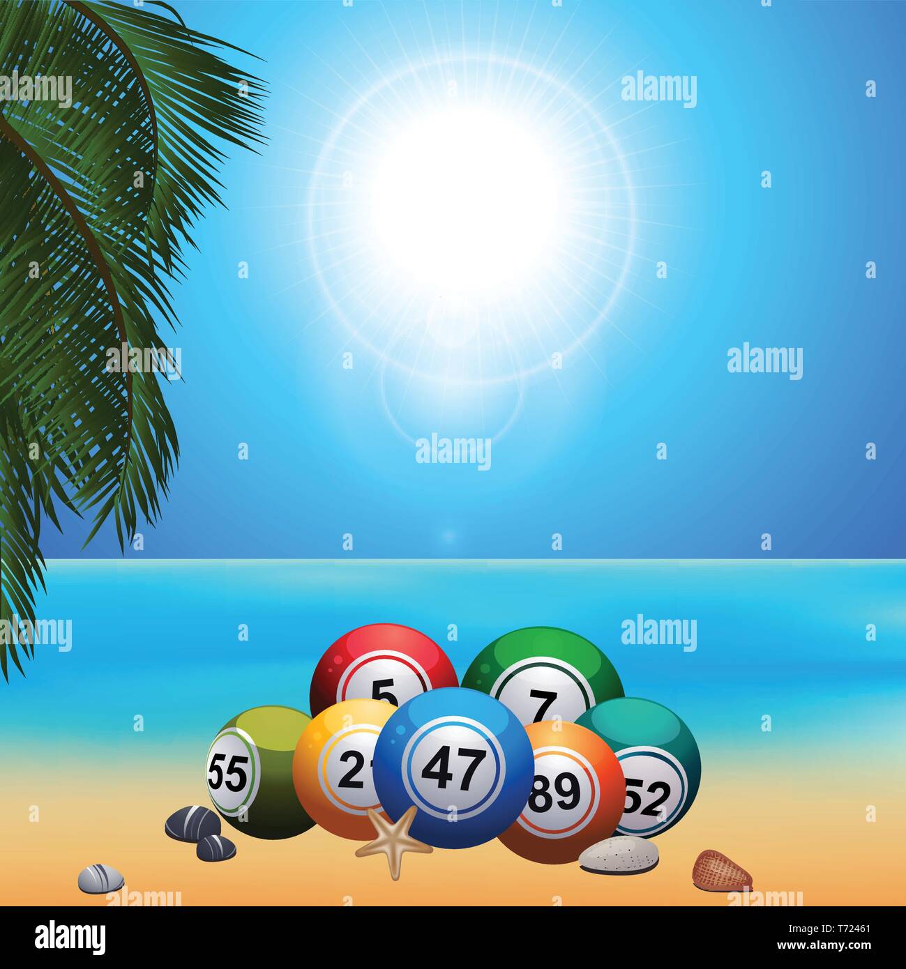 Beach bingo Stock Vector Images - Alamy