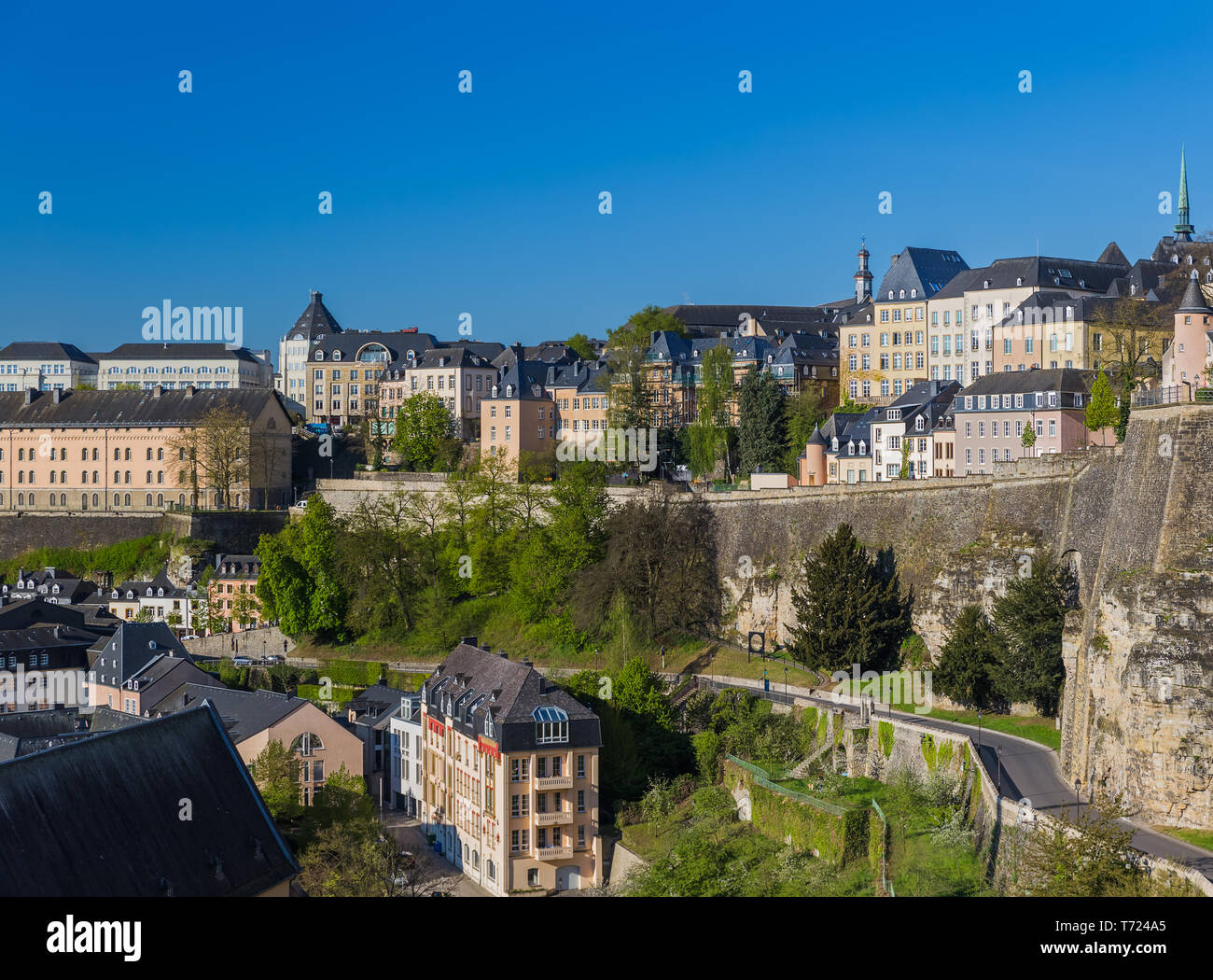 Luxembourg city cityscape Stock Photo - Alamy