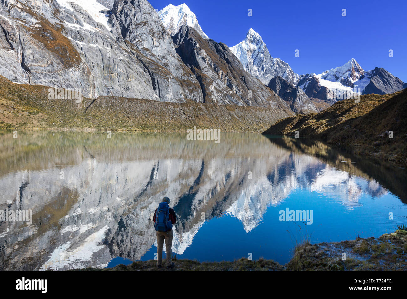 Hike in Peru Stock Photo - Alamy