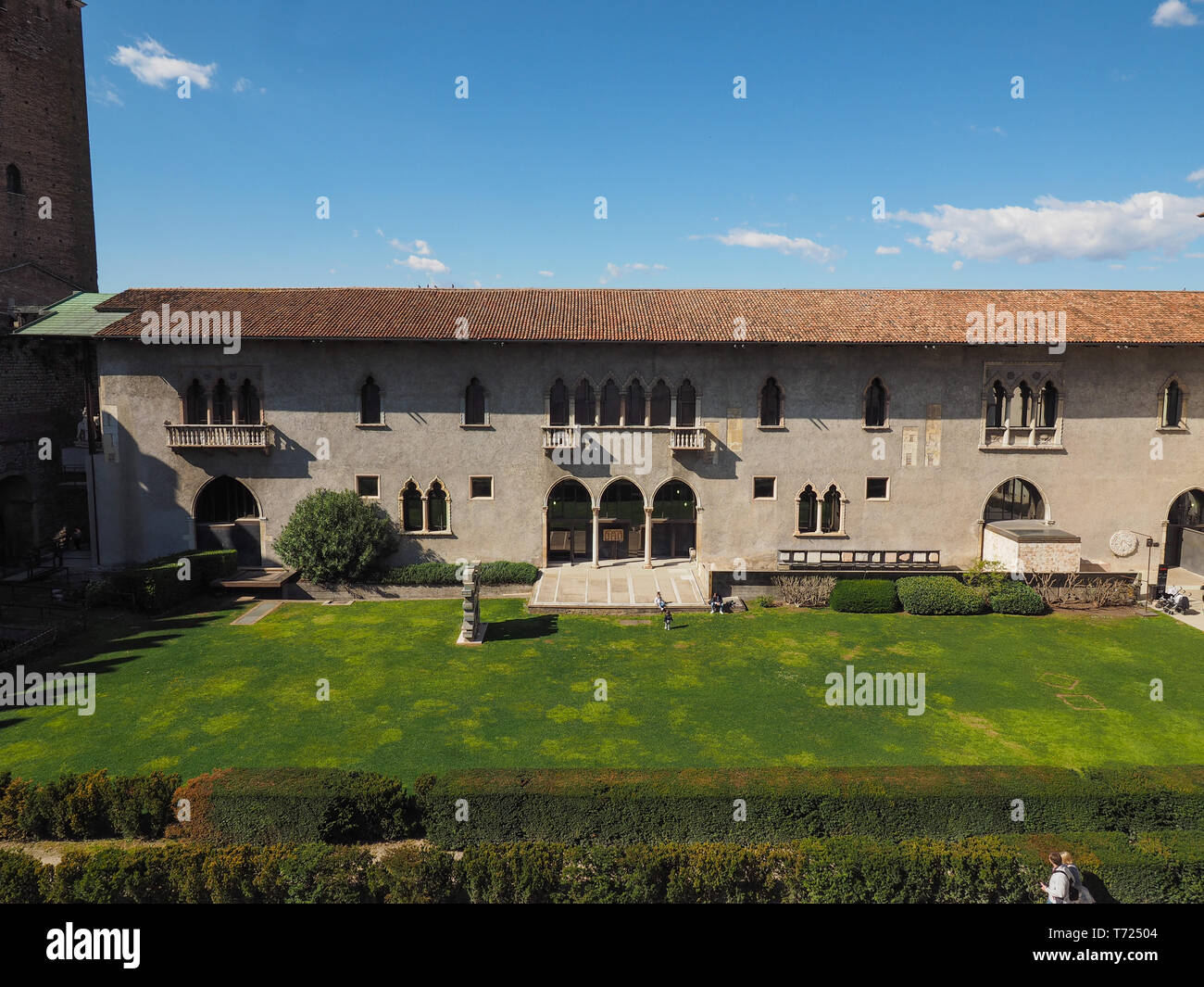 VERONA, ITALY - CIRCA MARCH 2019: Castelvecchio museum designed by ...