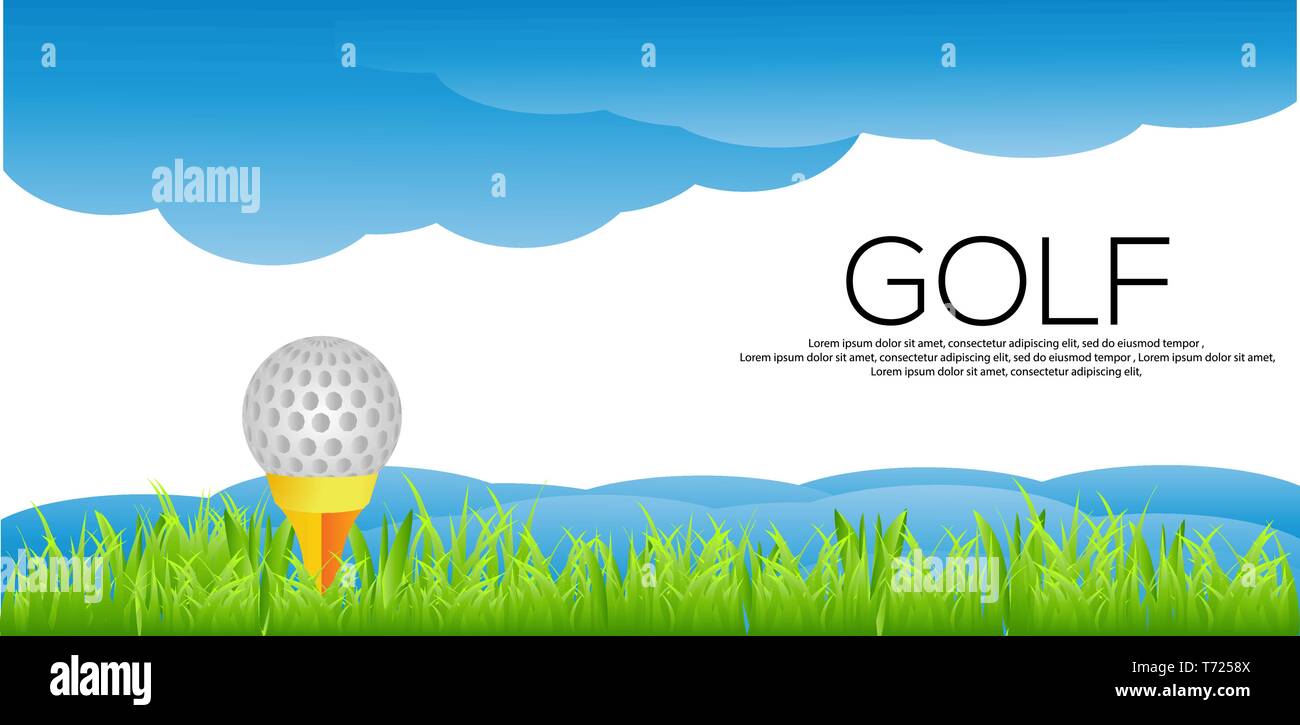 Vector Golf background. Golf stock banner Stock Vector Image & Art - Alamy