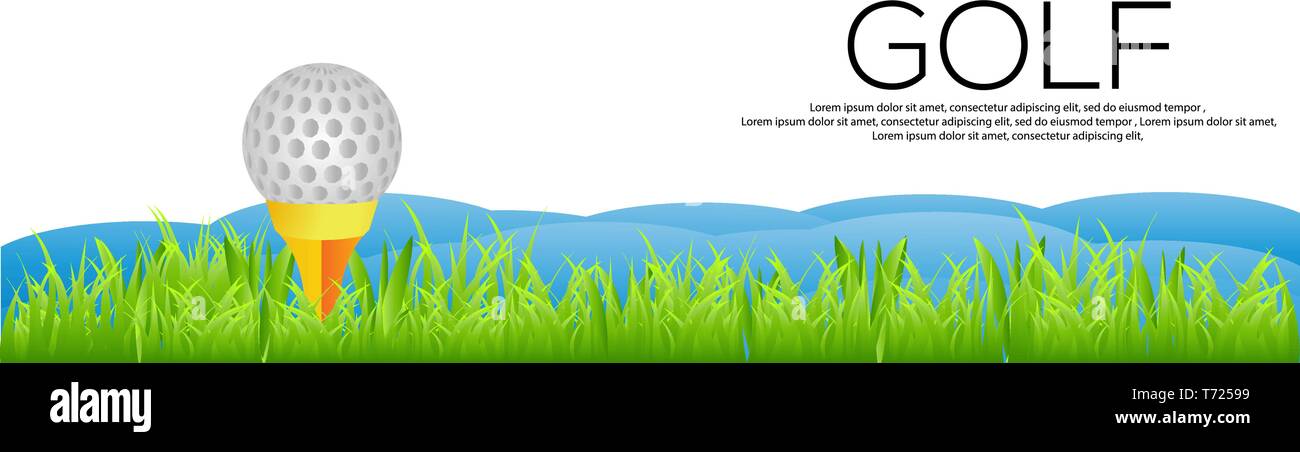 Vector Golf background. Golf stock banner Stock Vector Image & Art - Alamy