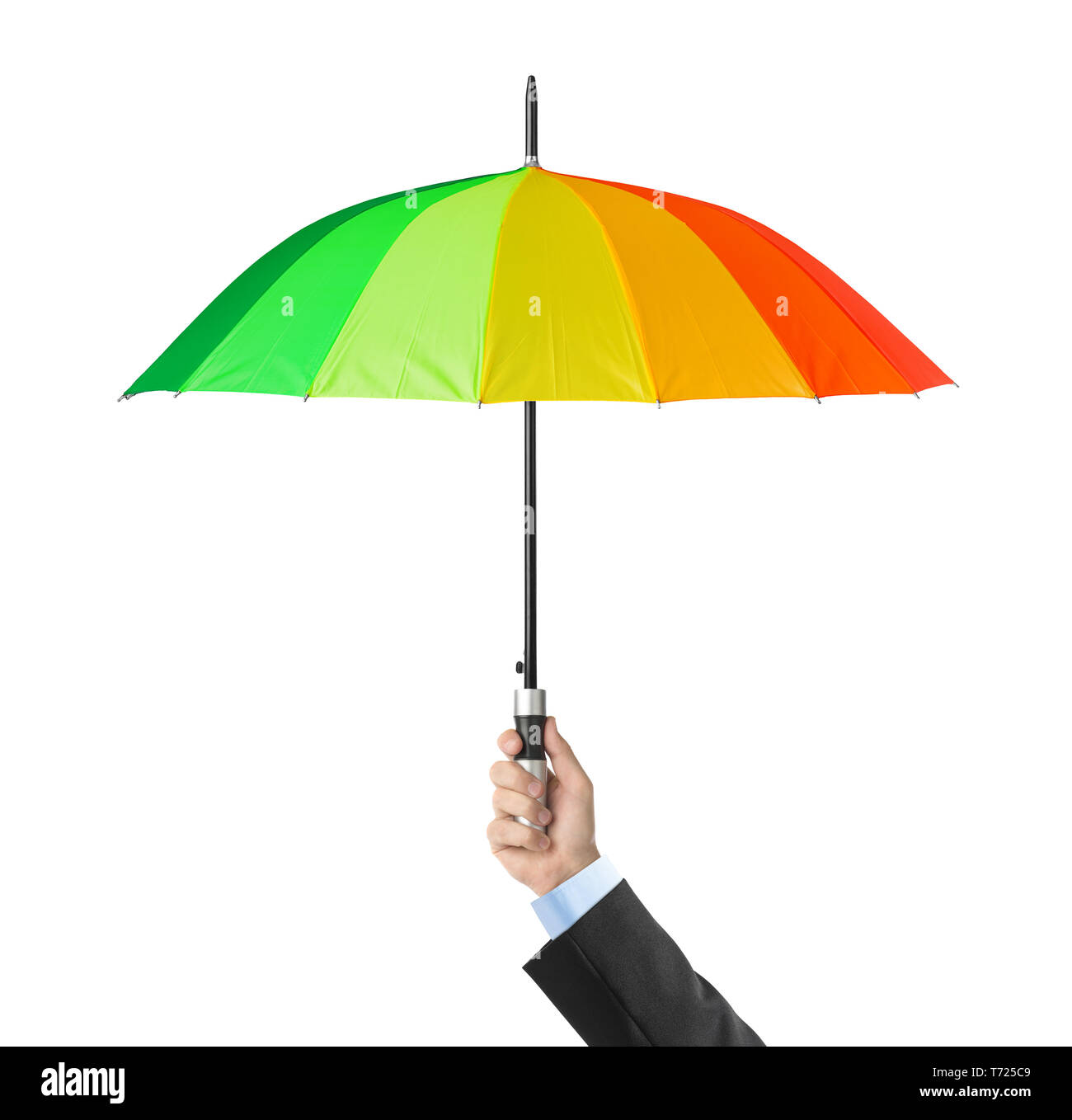 Hand with umbrella Stock Photo - Alamy
