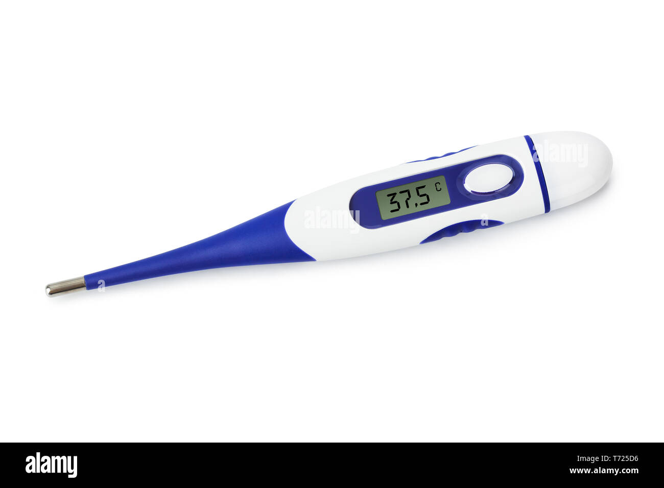 Electronic medical thermometer (37.5 degrees Stock Photo - Alamy