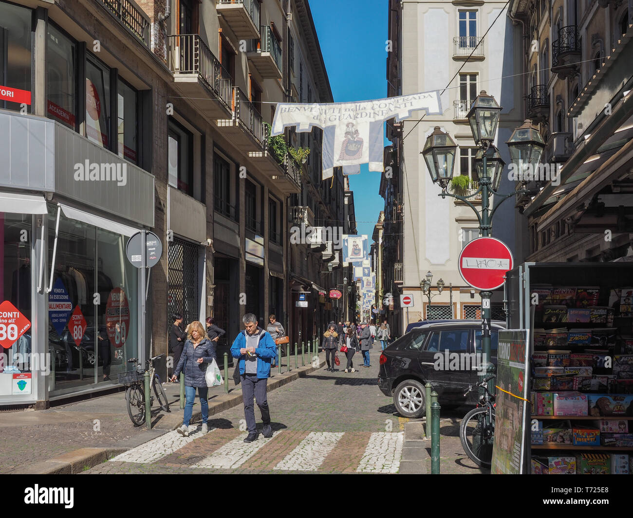 TURIN, ITALY - CIRCA MARCH 2019: People in the city centre Stock Photo ...