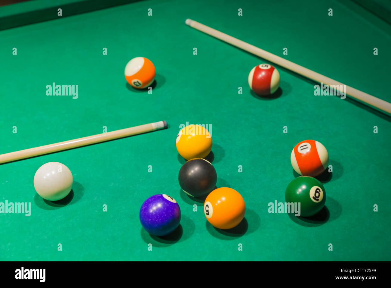 American pool balls hi-res stock photography and images - Alamy