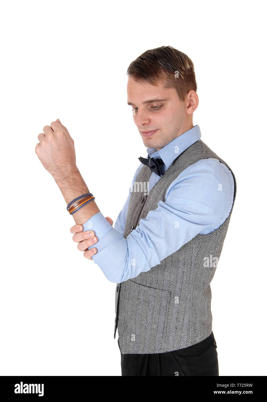 Man body checking hi-res stock photography and images - Alamy