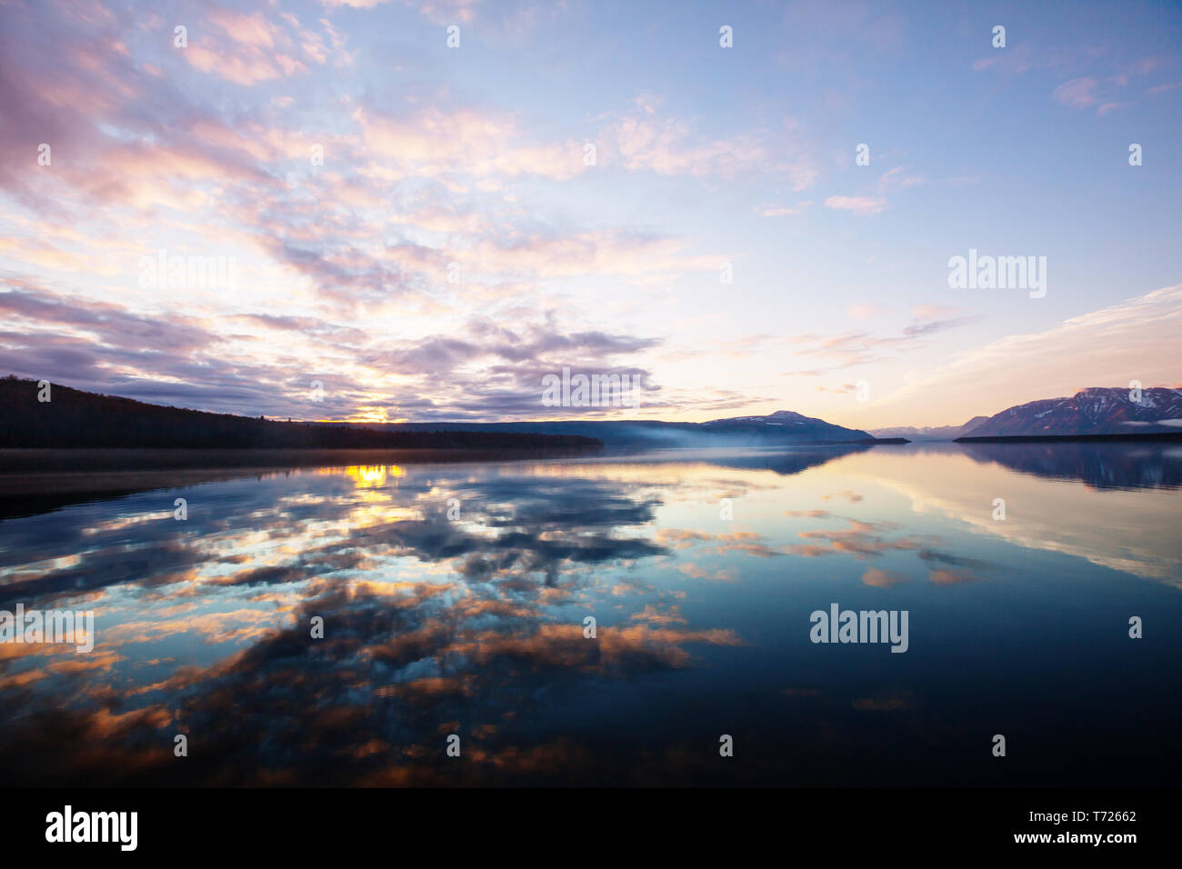 Lake on Alaska Stock Photo - Alamy