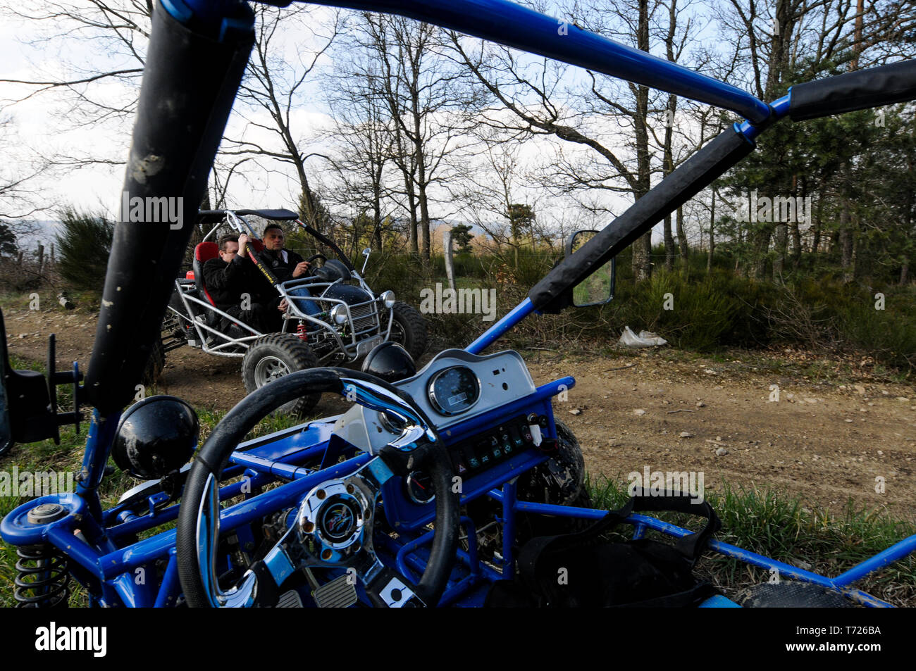 Buggies available for disabled drivers, Loire, France Stock Photo - Alamy