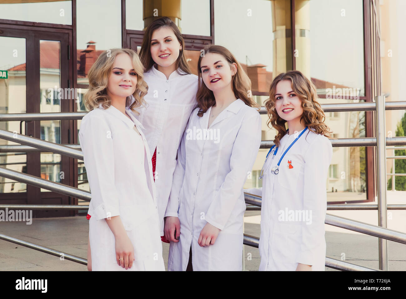 Education and health. general practitioner. A group of smart medical ...