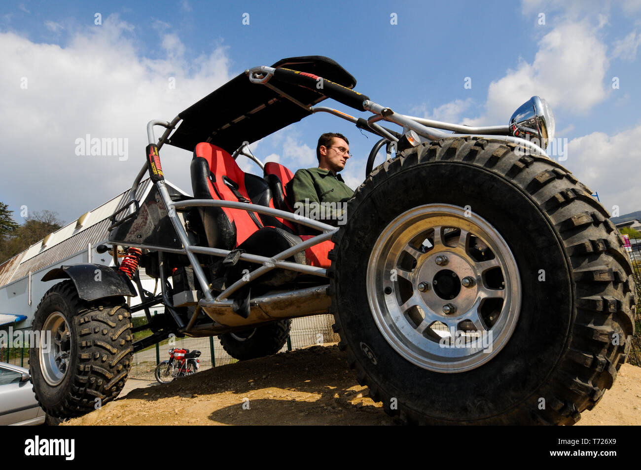 Buggies available for disabled drivers, Loire, France Stock Photo - Alamy