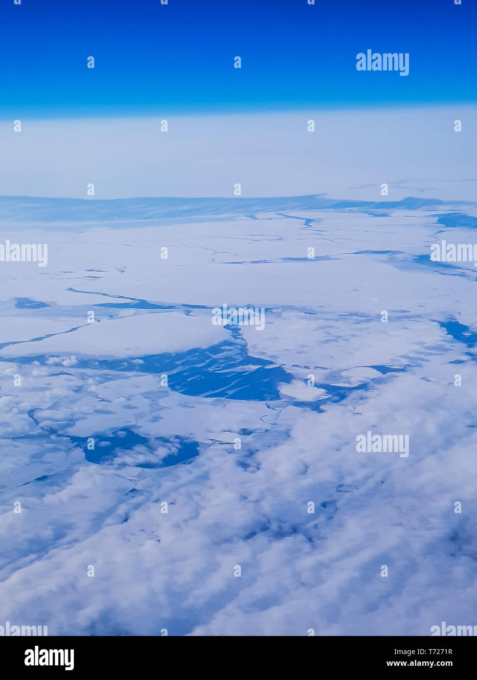 A view of Greenland from the air Stock Photo - Alamy