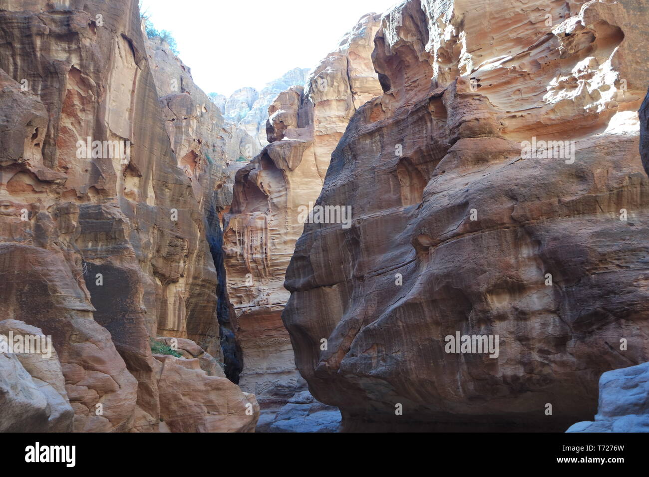 Rock formations in Petra, Jordan Stock Photo - Alamy
