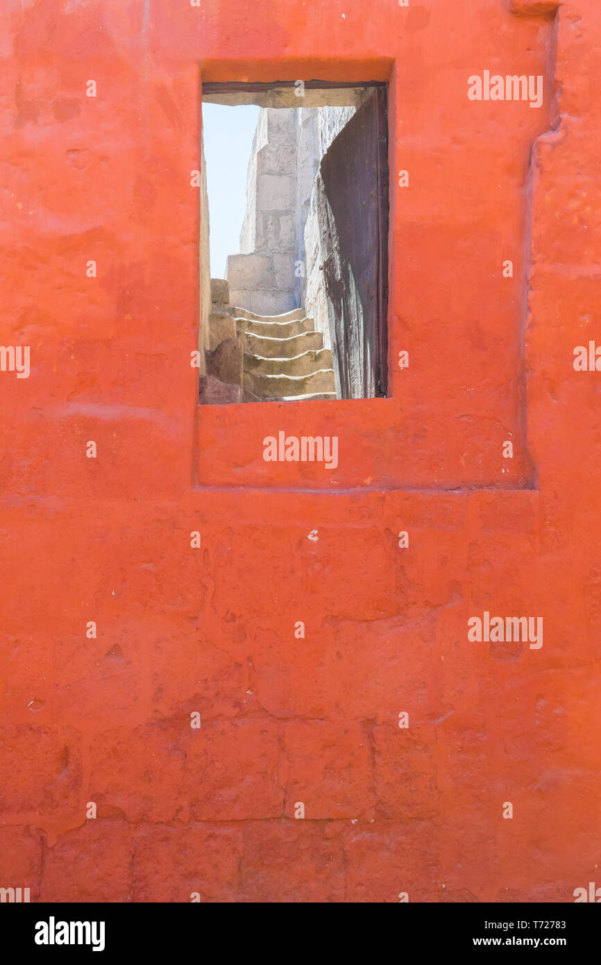stairs seen through the window Stock Photo - Alamy