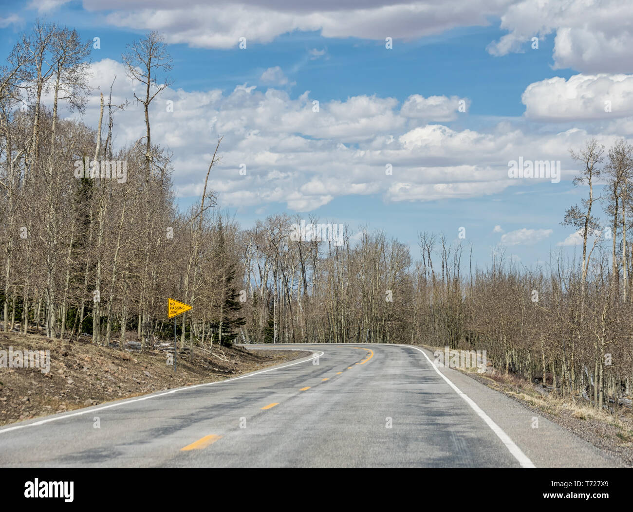 A road trip landscape from Utah, USA Stock Photo - Alamy