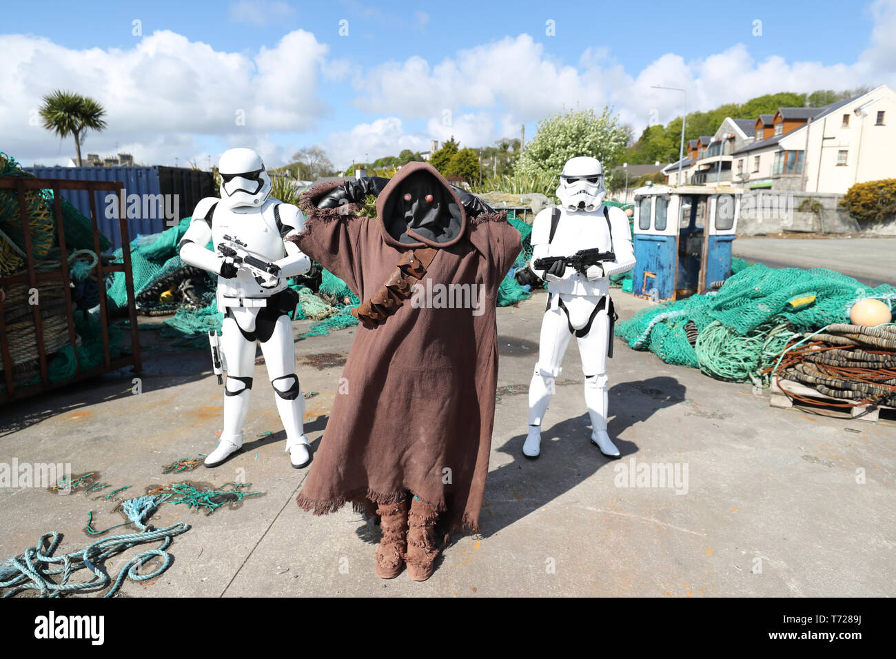 501st Legion Ireland Garrison Storm troopers pose for photographs with ...