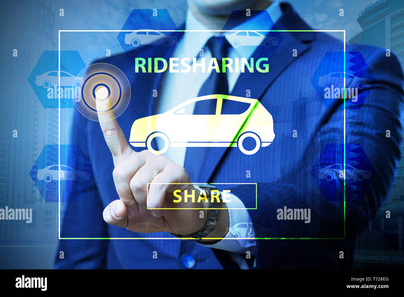 Business people carpooling in car hi-res stock photography and images ...