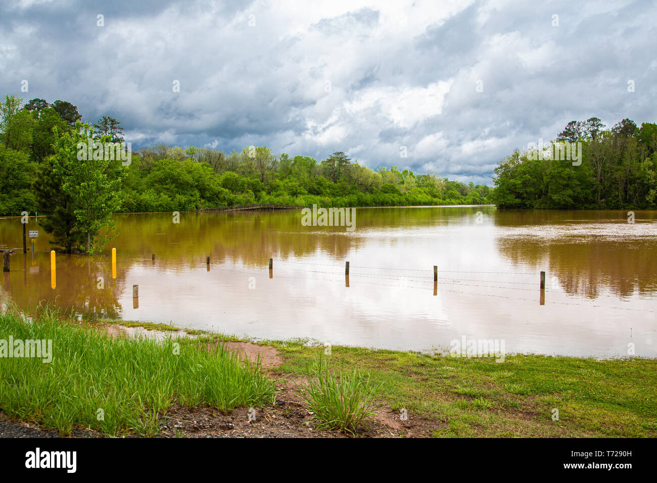Walking Path Under Water Stock Photo - Alamy