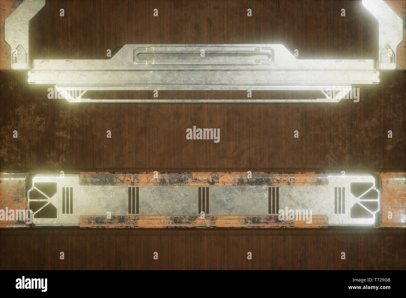 Sci Fi Metal Background Stock Photo - Alamy