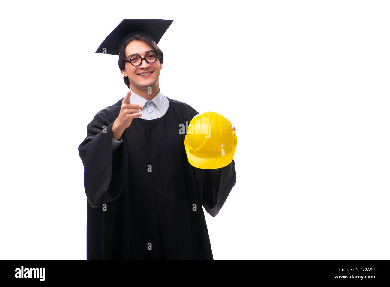 Young handsome man graduating hi-res stock photography and images - Alamy