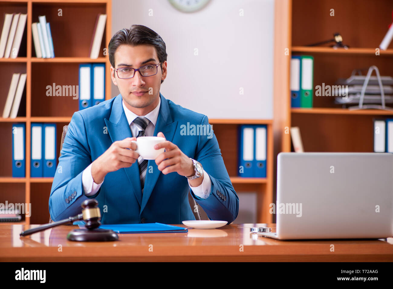Lawyer working in the office Stock Photo - Alamy