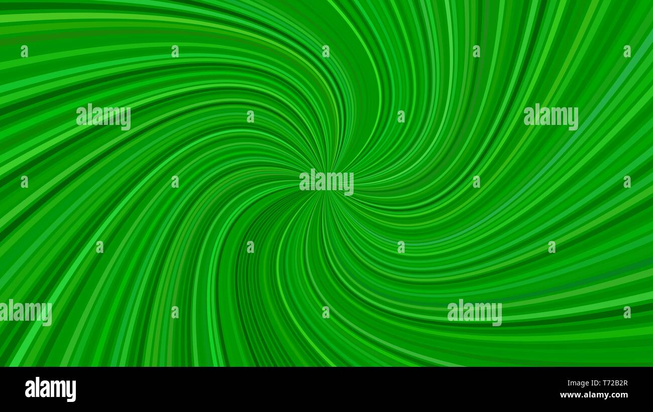 Green abstract psychedelic spiral stripe background - vector graphic ...
