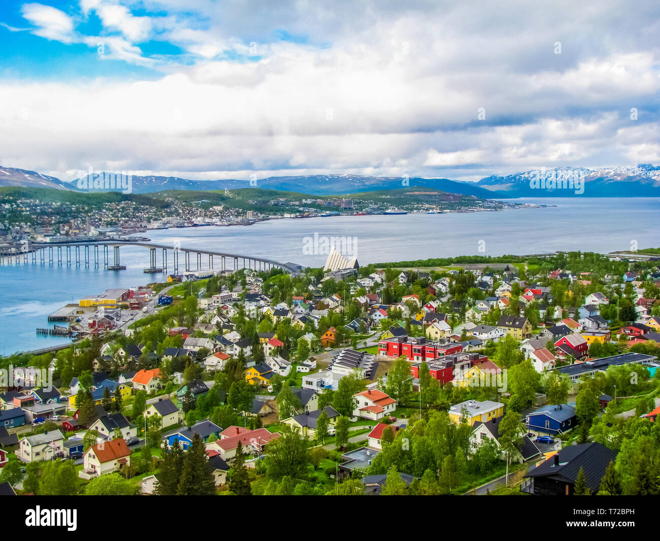 Norway scandinavia scandinavian town tromso hi-res stock photography ...