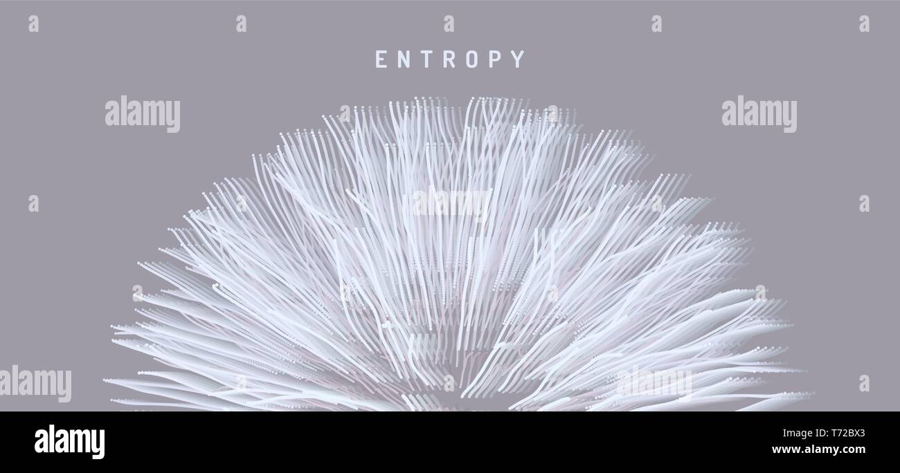 Point explode. Array with dynamic emitted particles. 3d technology ...