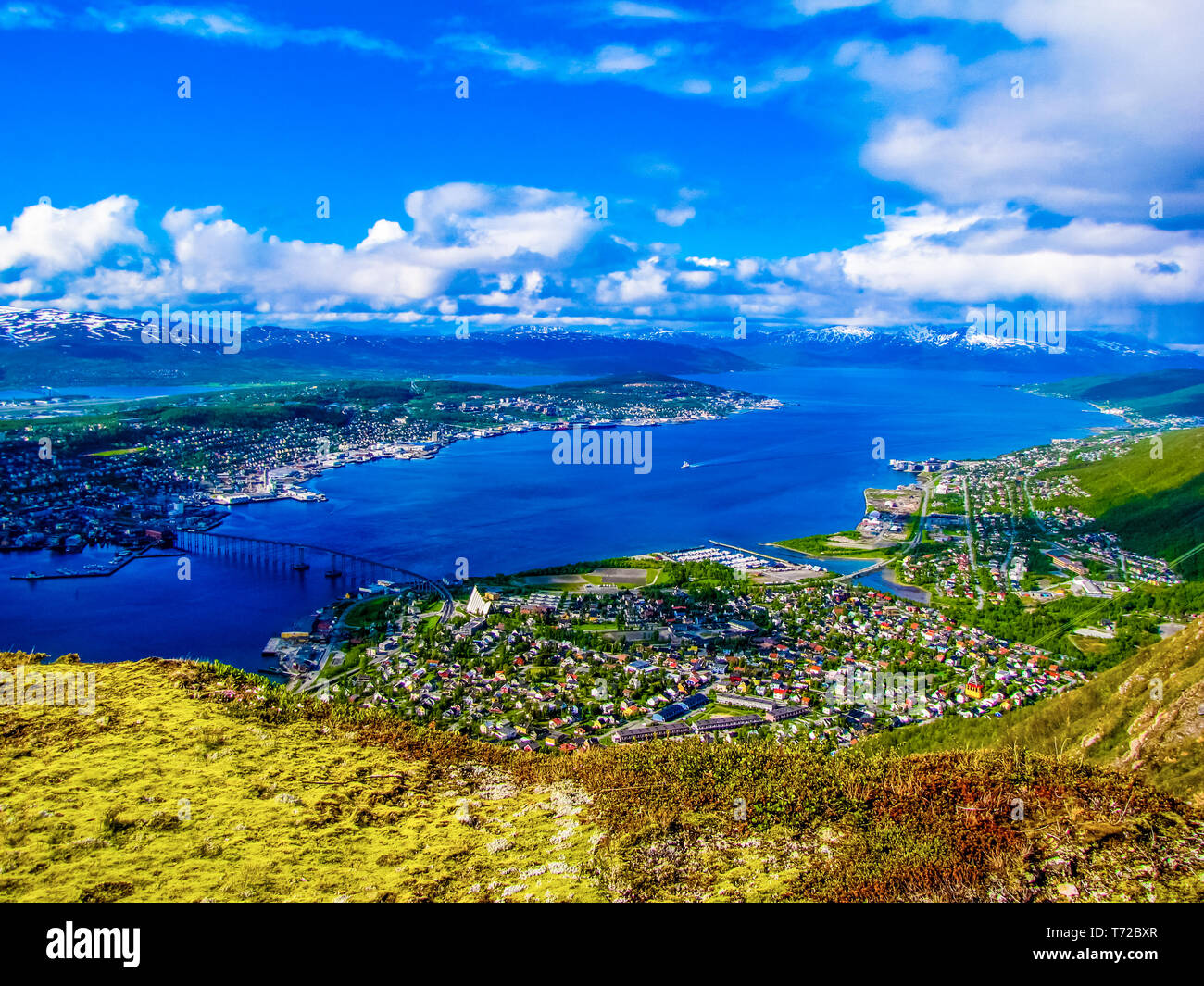 Norway scandinavia scandinavian town tromso hi-res stock photography ...