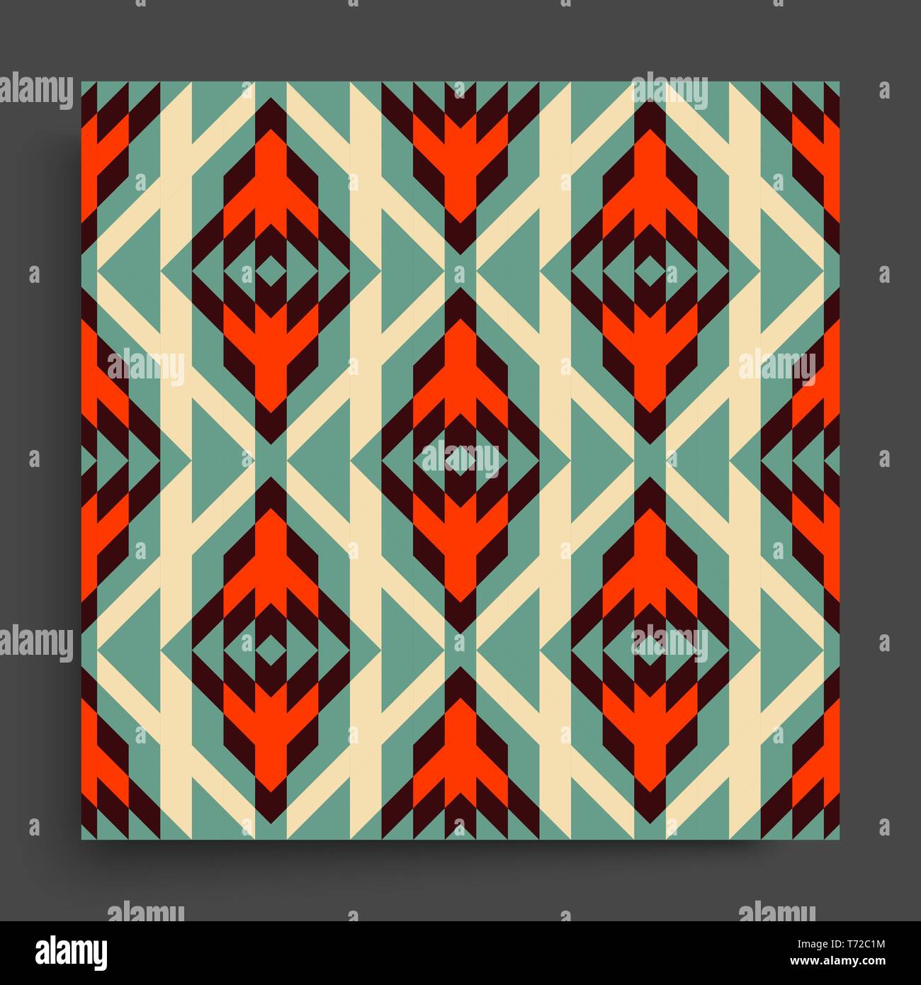 Abstract mosaic pattern. Geometric background. Vector Illustration for ...