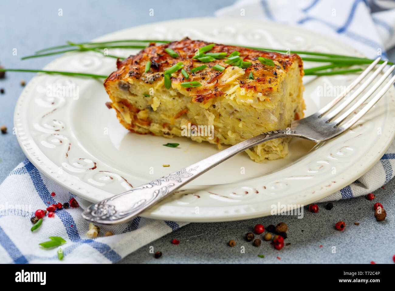 Kugel food plate hi-res stock photography and images - Alamy