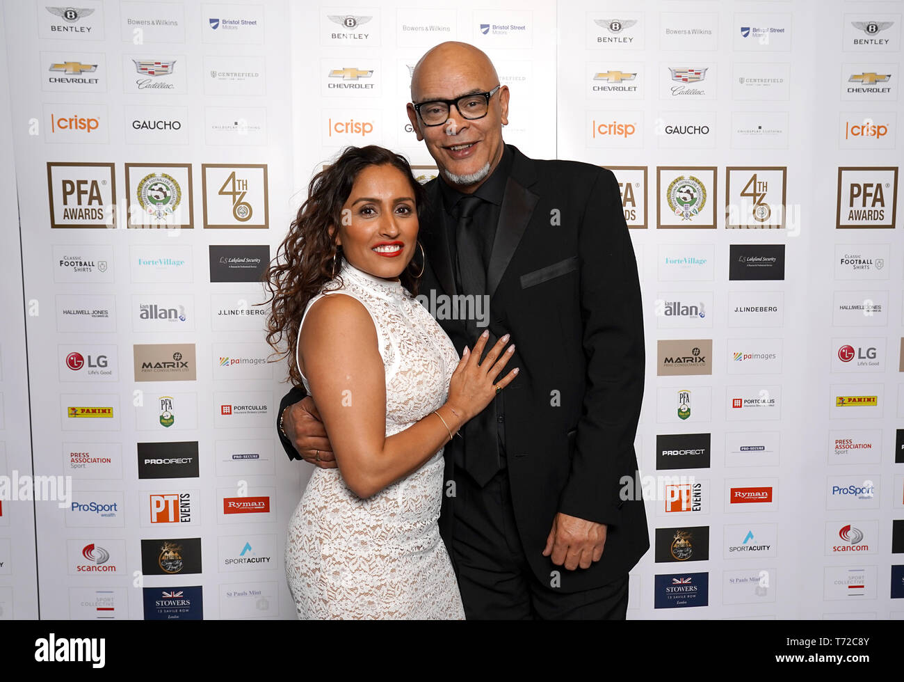 George Berry (right) during the 2019 PFA Awards at the Grosvenor House ...