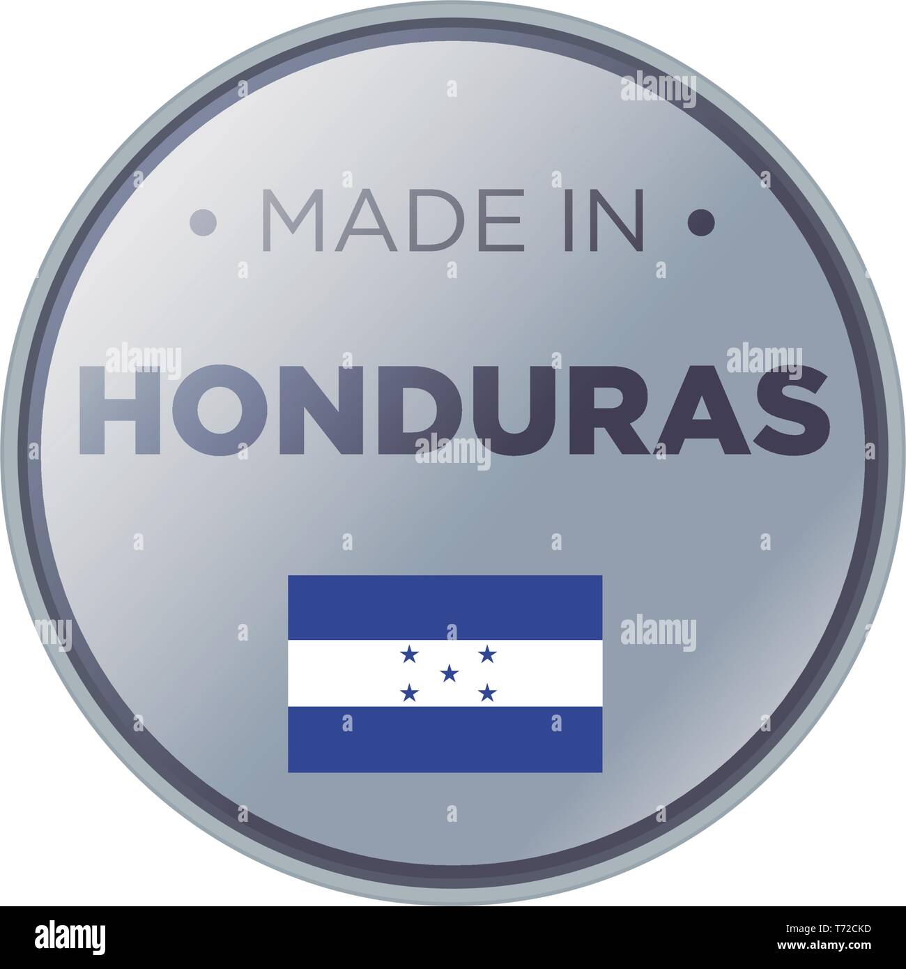 Honduras flag icon in Stock Vector Images - Alamy