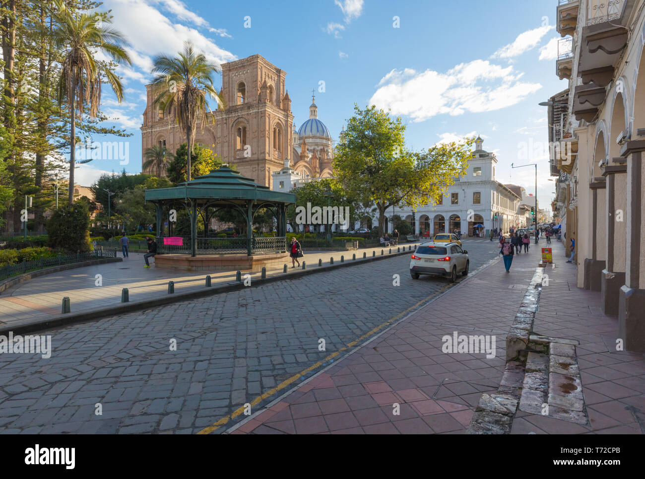 historic center of Cuenca at sunset Ecuador Stock Photo - Alamy