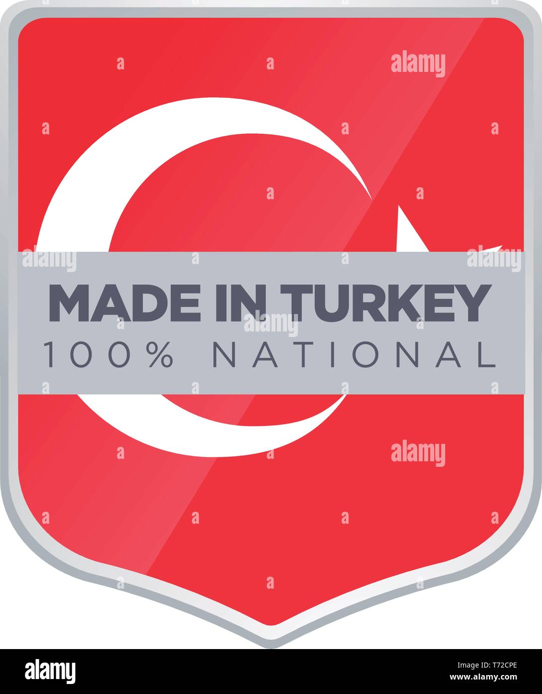 Made in turkey round seal hi-res stock photography and images - Alamy