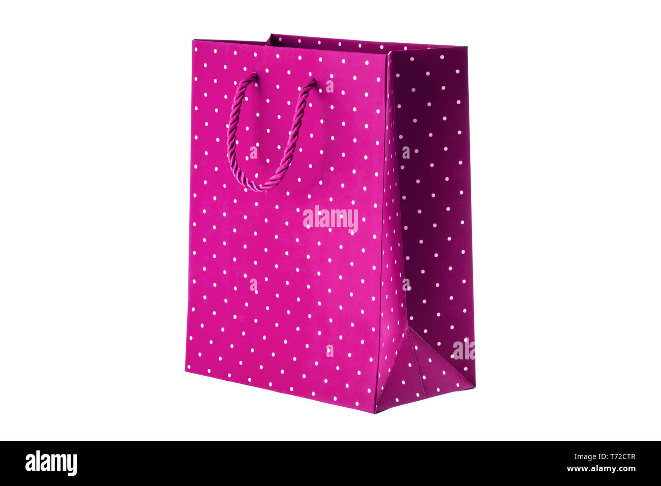 Paper shopping bag pink Cut Out Stock Images & Pictures - Alamy