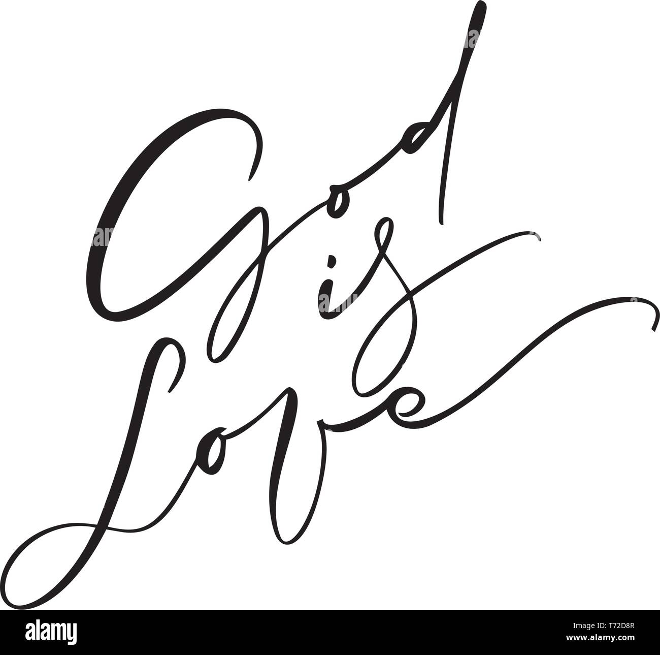 Love Written In Calligraphy