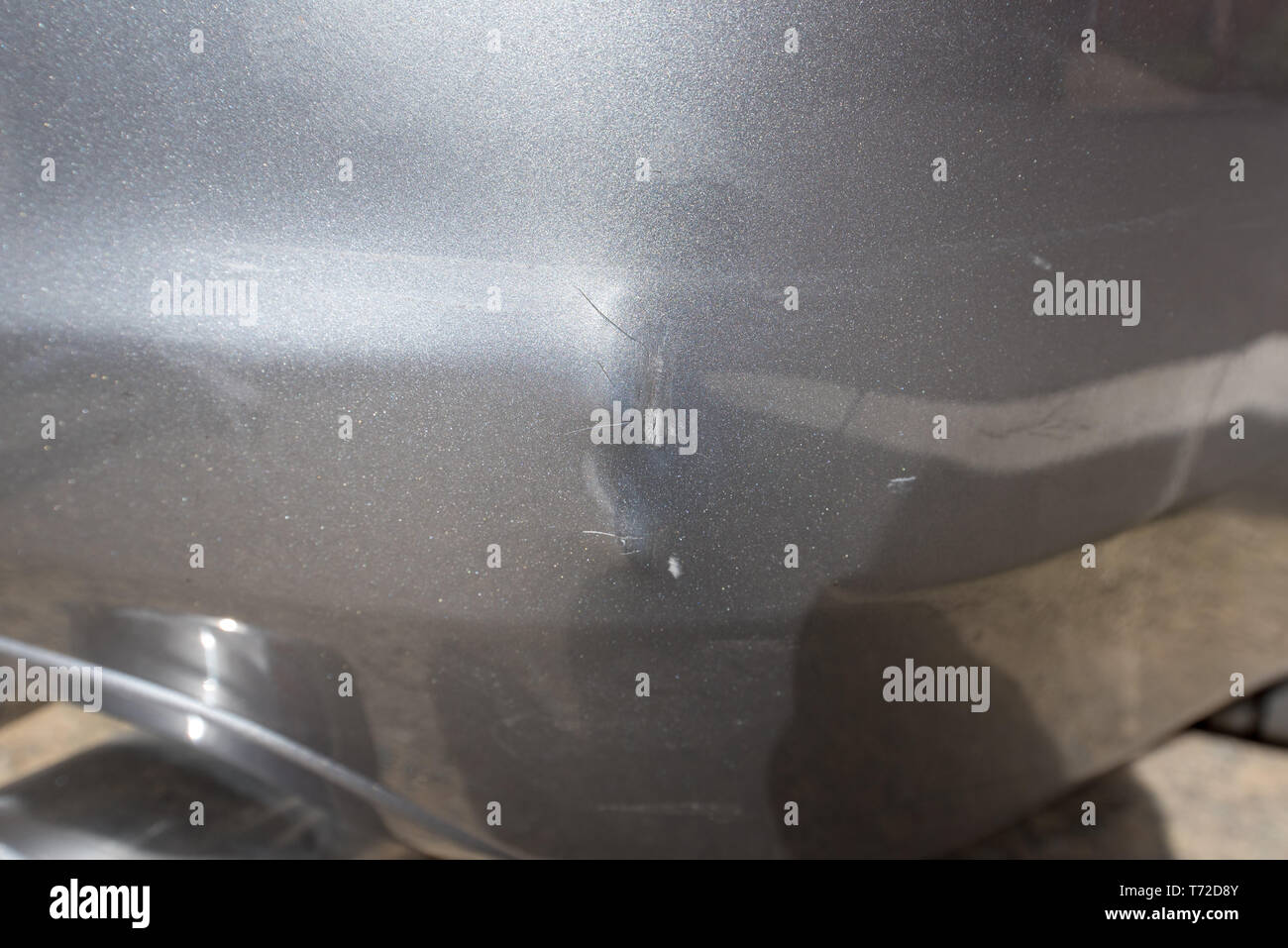 Car crash wreckage, road traffic collision (RTC) Car damage after crash ...