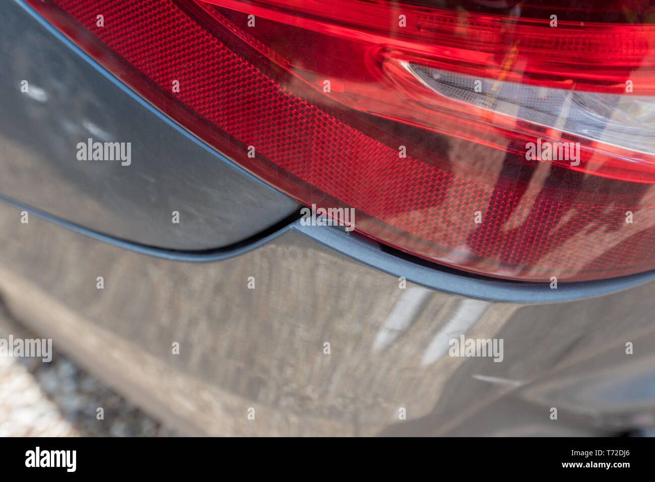 Car crash wreckage, road traffic collision (RTC) Car damage after crash ...