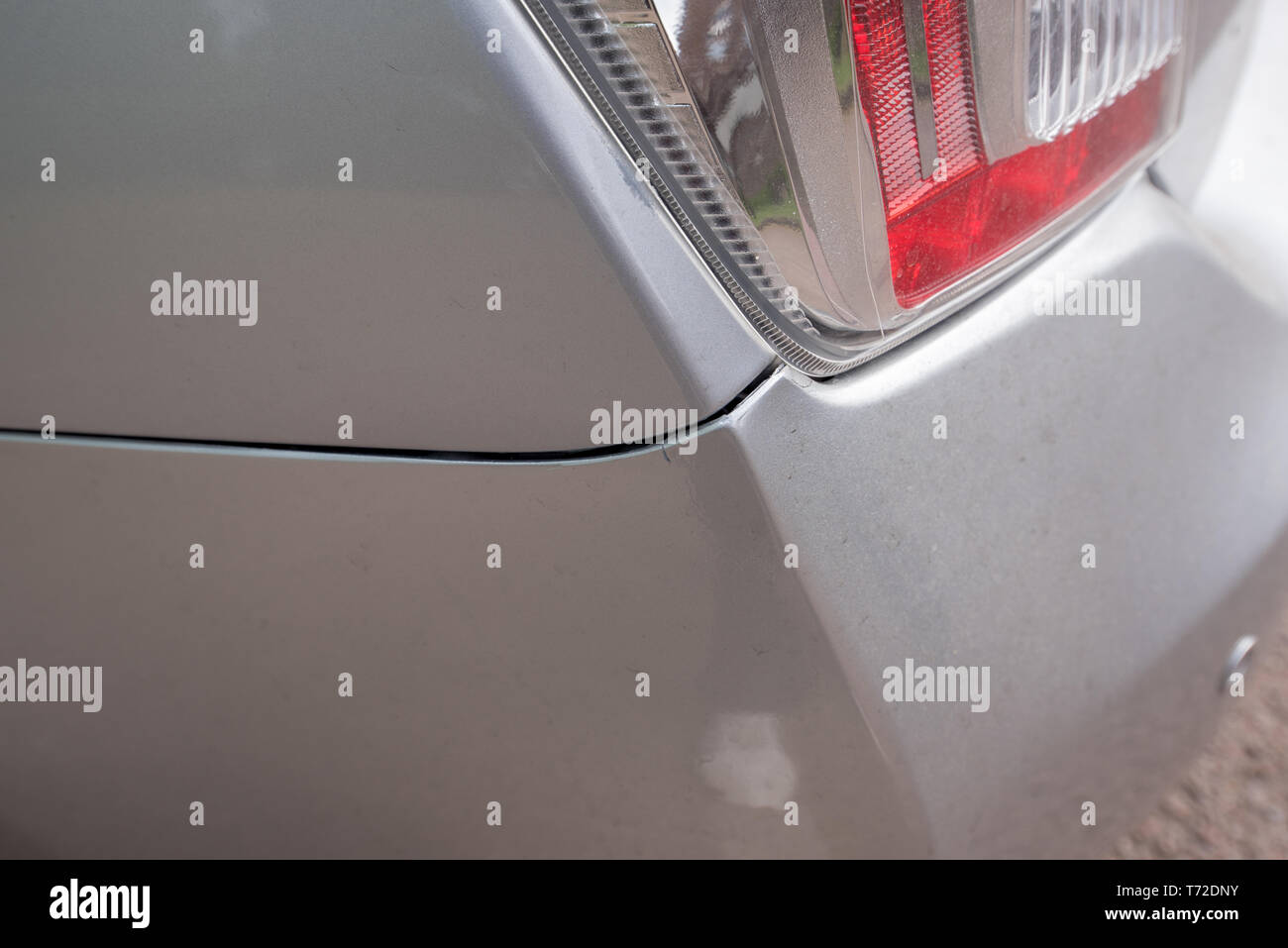 Car crash wreckage, road traffic collision (RTC) Car damage after crash ...