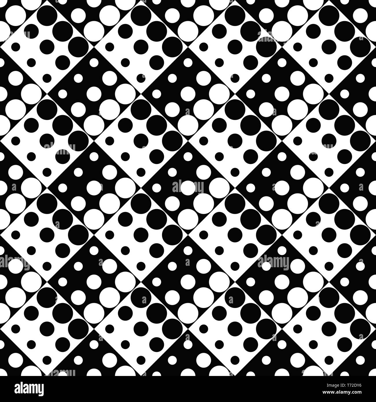 Monochrome seamless geometrical dot pattern background design Stock ...