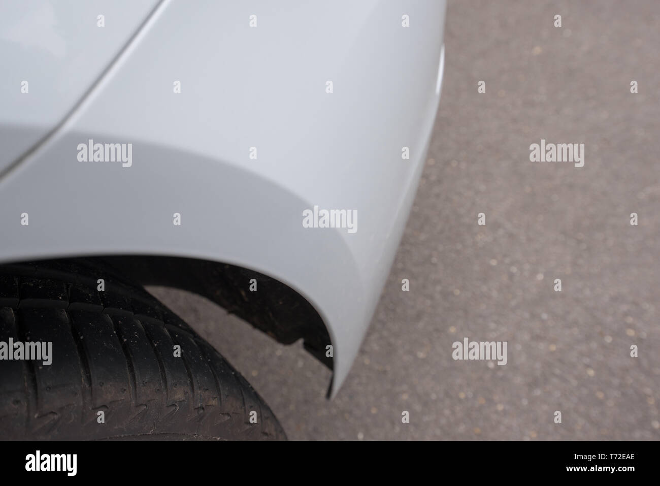 Car crash wreckage, road traffic collision (RTC) Car damage after crash ...