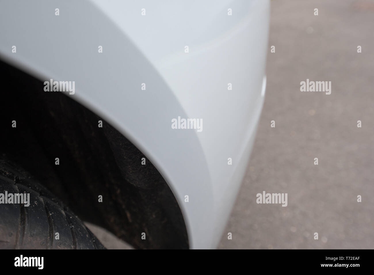 Car crash wreckage, road traffic collision (RTC) Car damage after crash ...