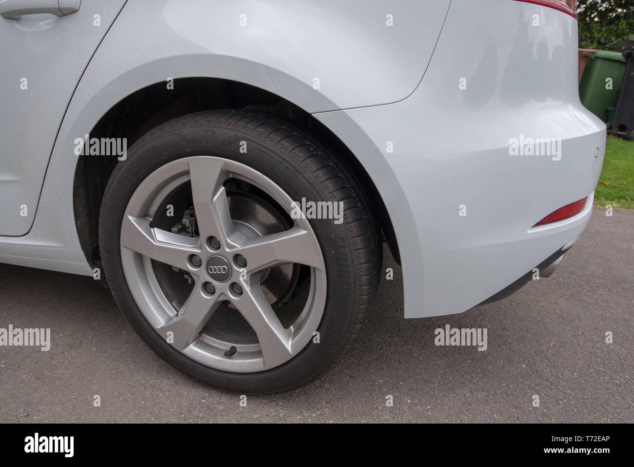 Car crash wreckage, road traffic collision (RTC) Car damage after crash ...