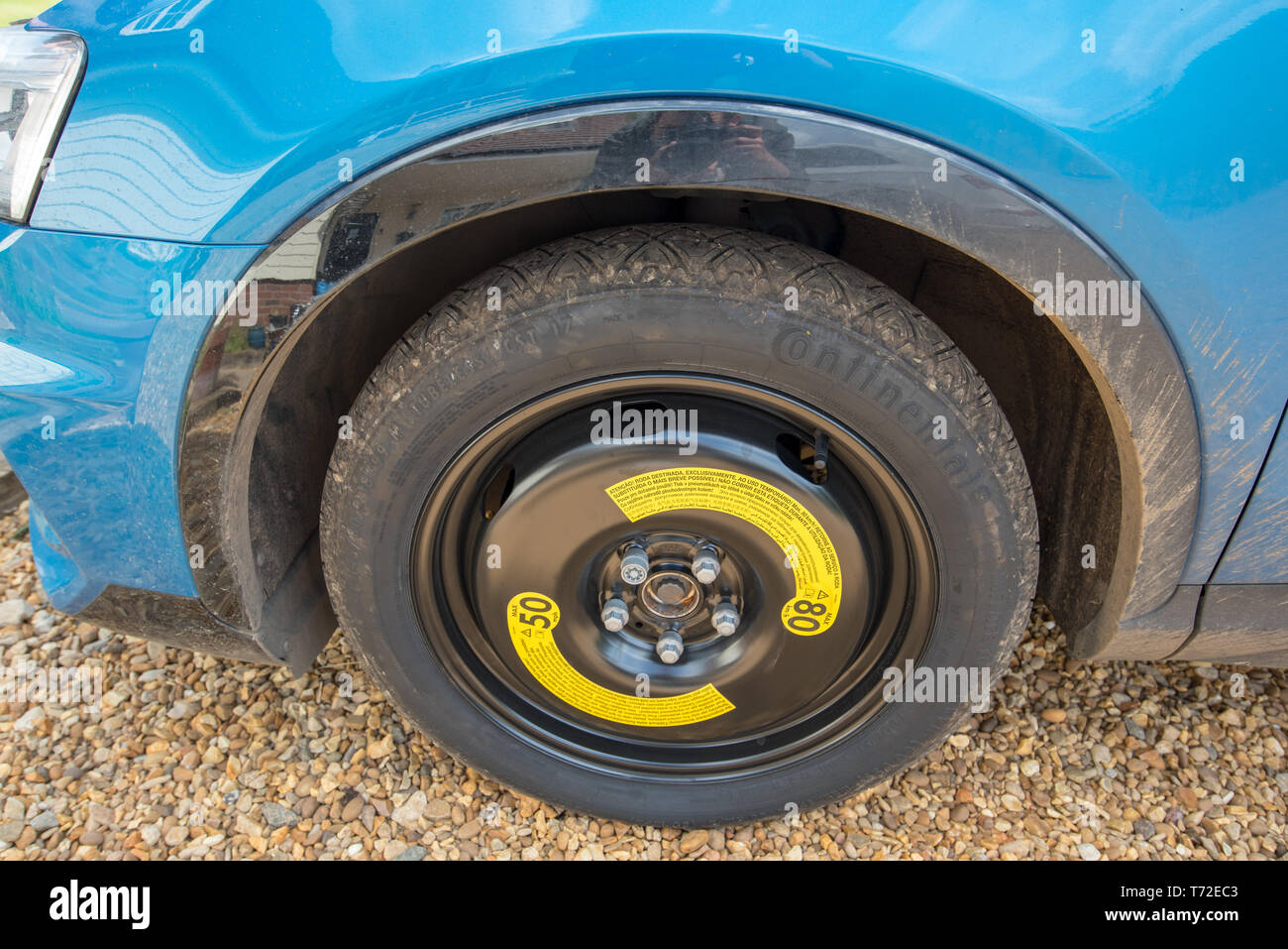 Car crash wreckage, road traffic collision (RTC) Car damage after crash ...