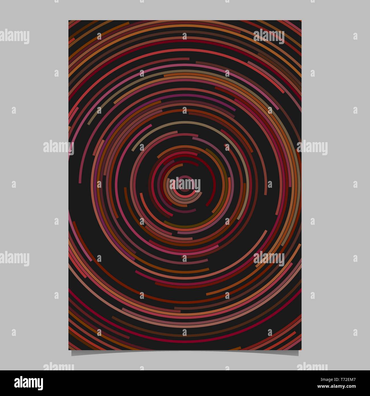 Colorful circular abstract flyer background template - vector design ...