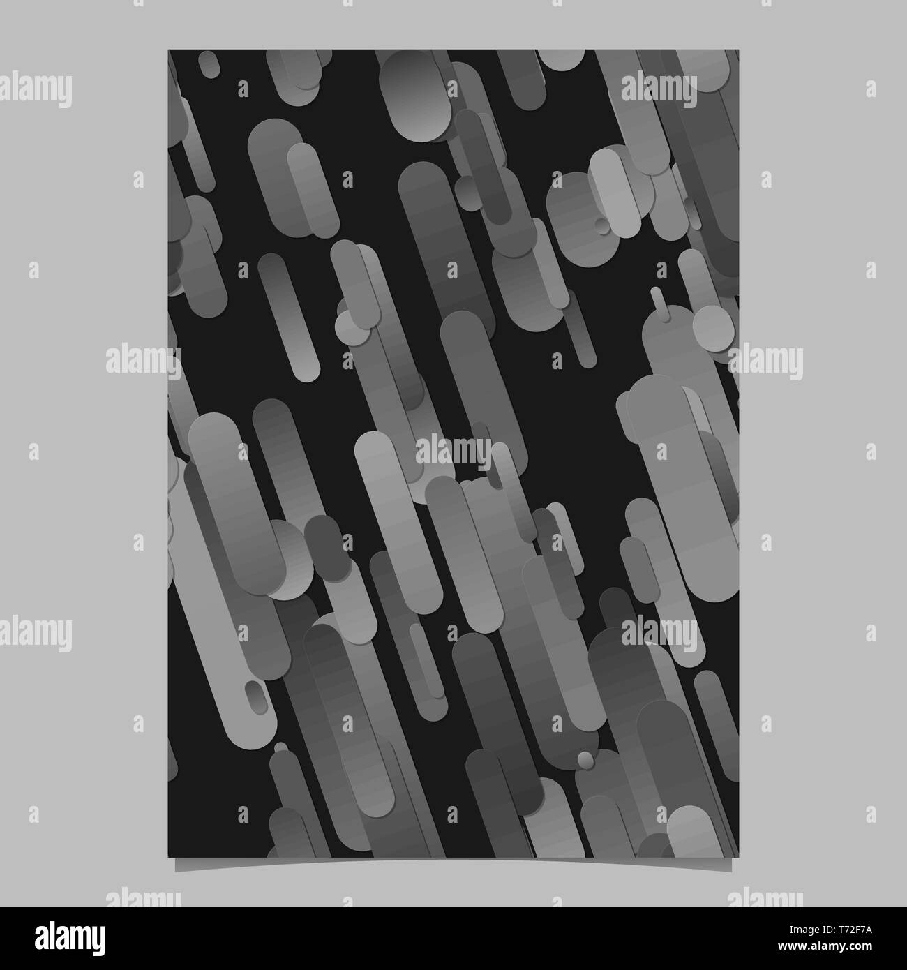 Grey modern gradient rounded stripe pattern brochure background template Stock Vector Image ...